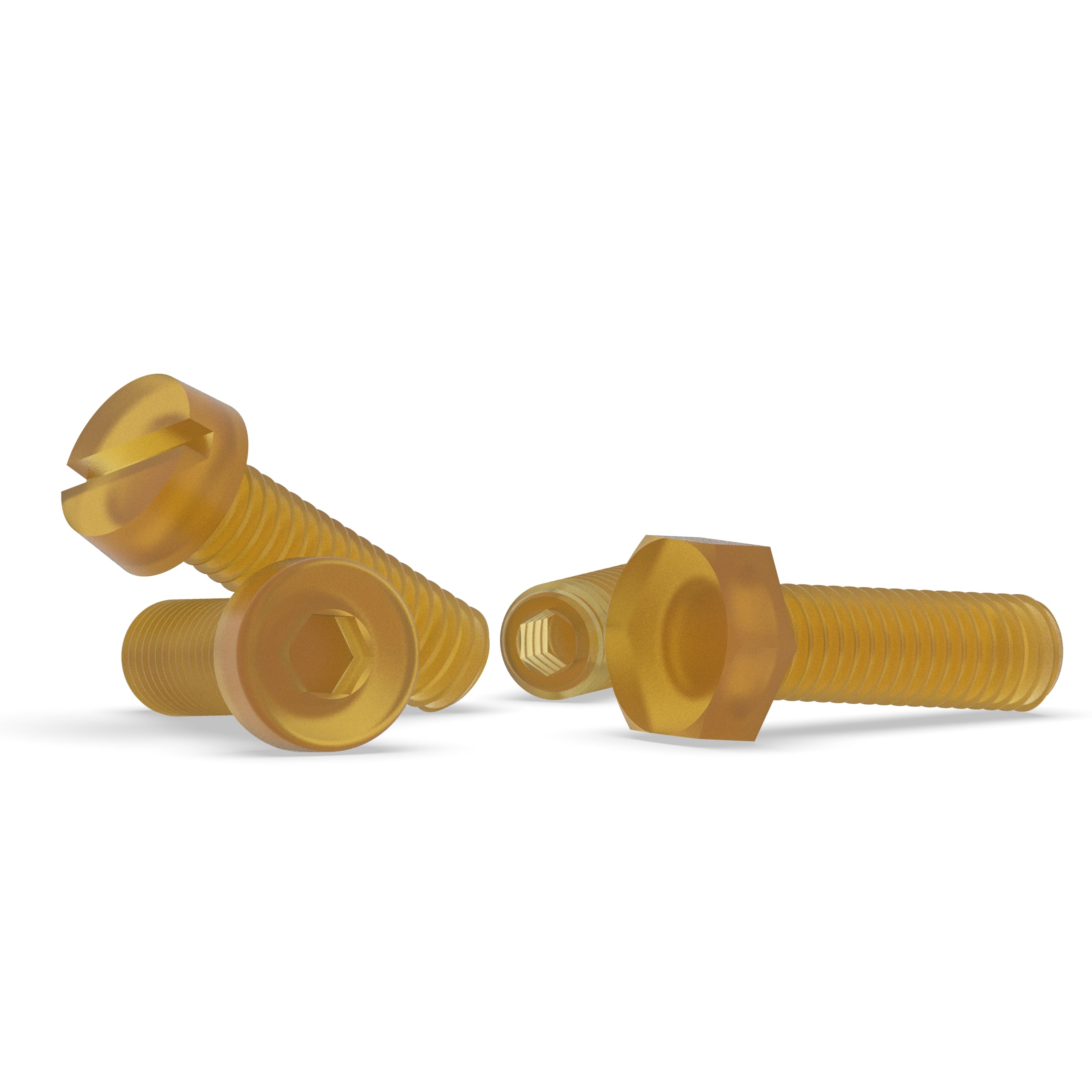 Polyetherimide (PEI) Custom Manufactured Screws – High Performance Polymer